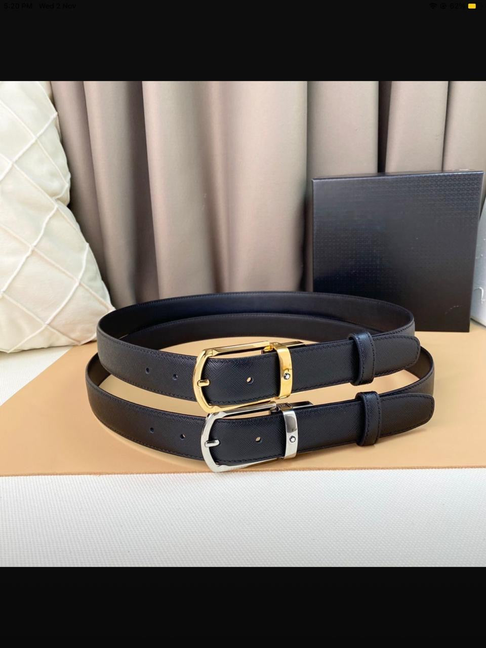 MontBlanc Belt 2 colors – Whatever.uae