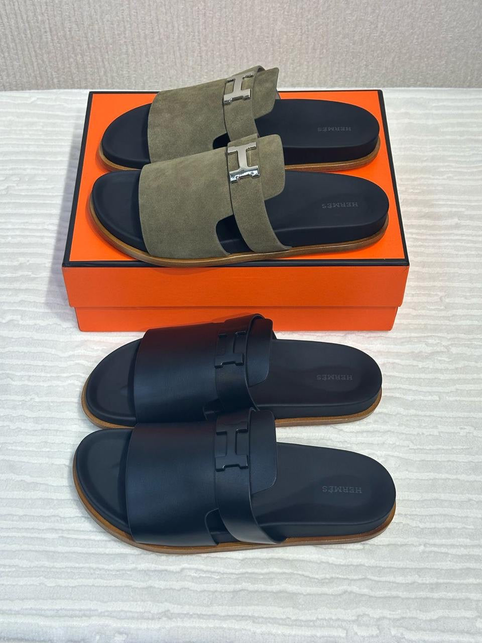 Hermes Slippers 2 colors – Whatever.uae