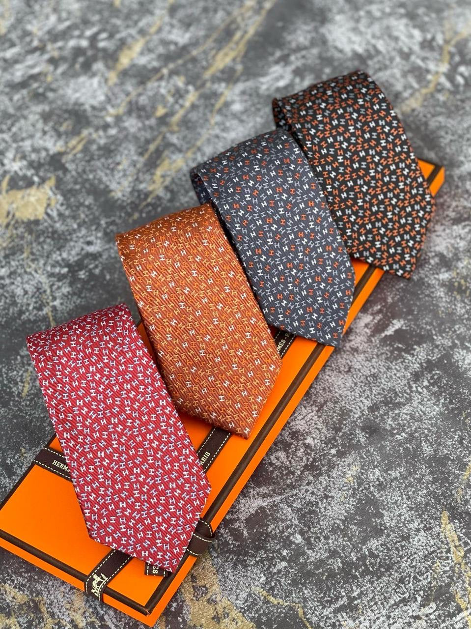 Hermes Tie 4 colors – Whatever.uae