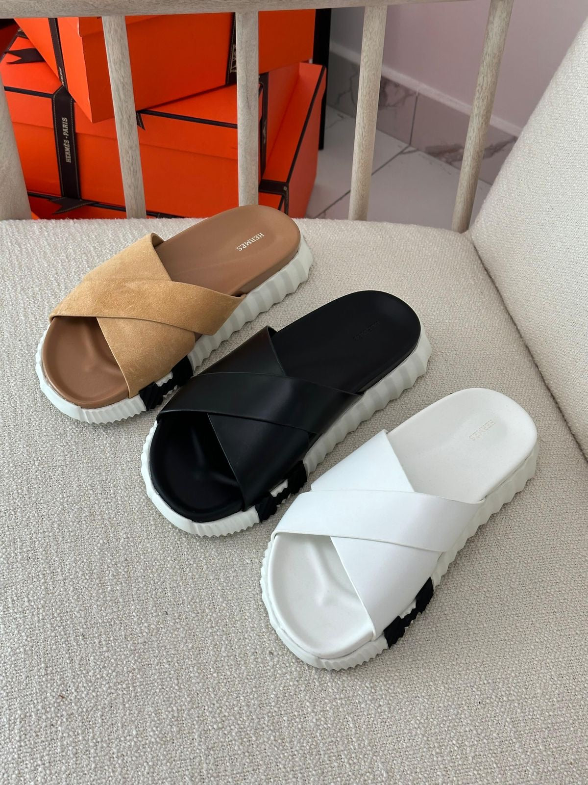 Hermes Slippers 3 colors – Whatever.uae
