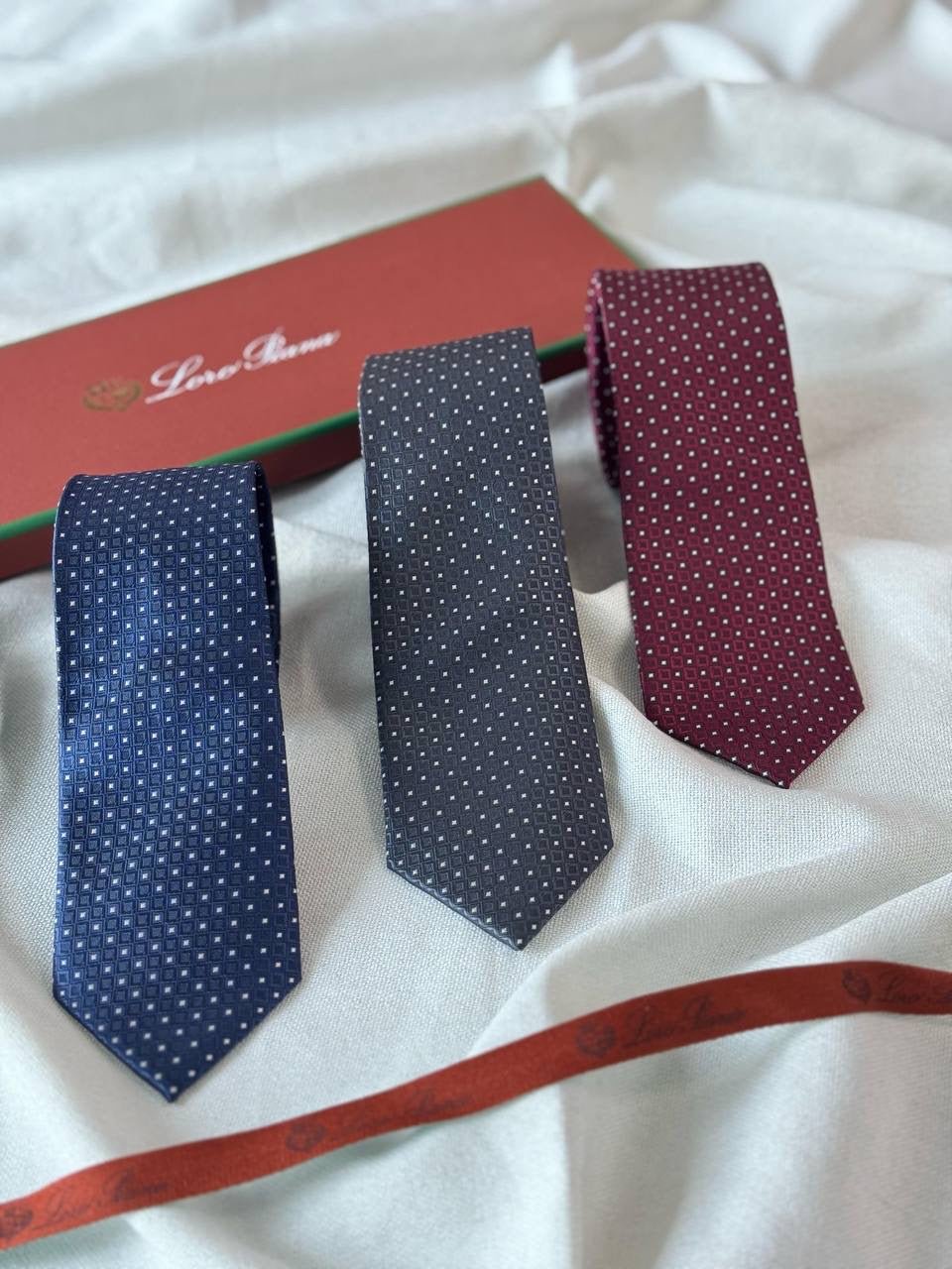 Loro Piana Tie 3 colors – Whatever.uae